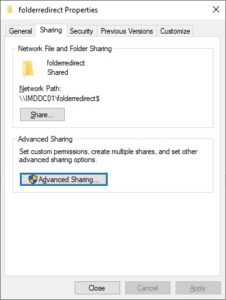 Setting up Folder Redirection on Windows Server 2012, 2016 or 2019 ...