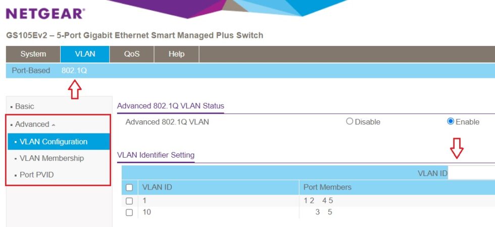 Configuring VLANs on Managed Netgear Switches | Computer and Technology Services | OMNI Network ...
